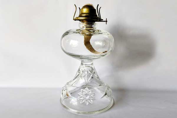 Oil Lamp Base Glass-Threaded - EAPC - Early American Prescut (EAPC ...