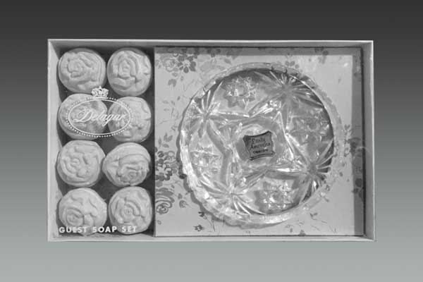 Guest Soap Set - Early American Prescut (EAPC) Glassware by Anchor Hocking